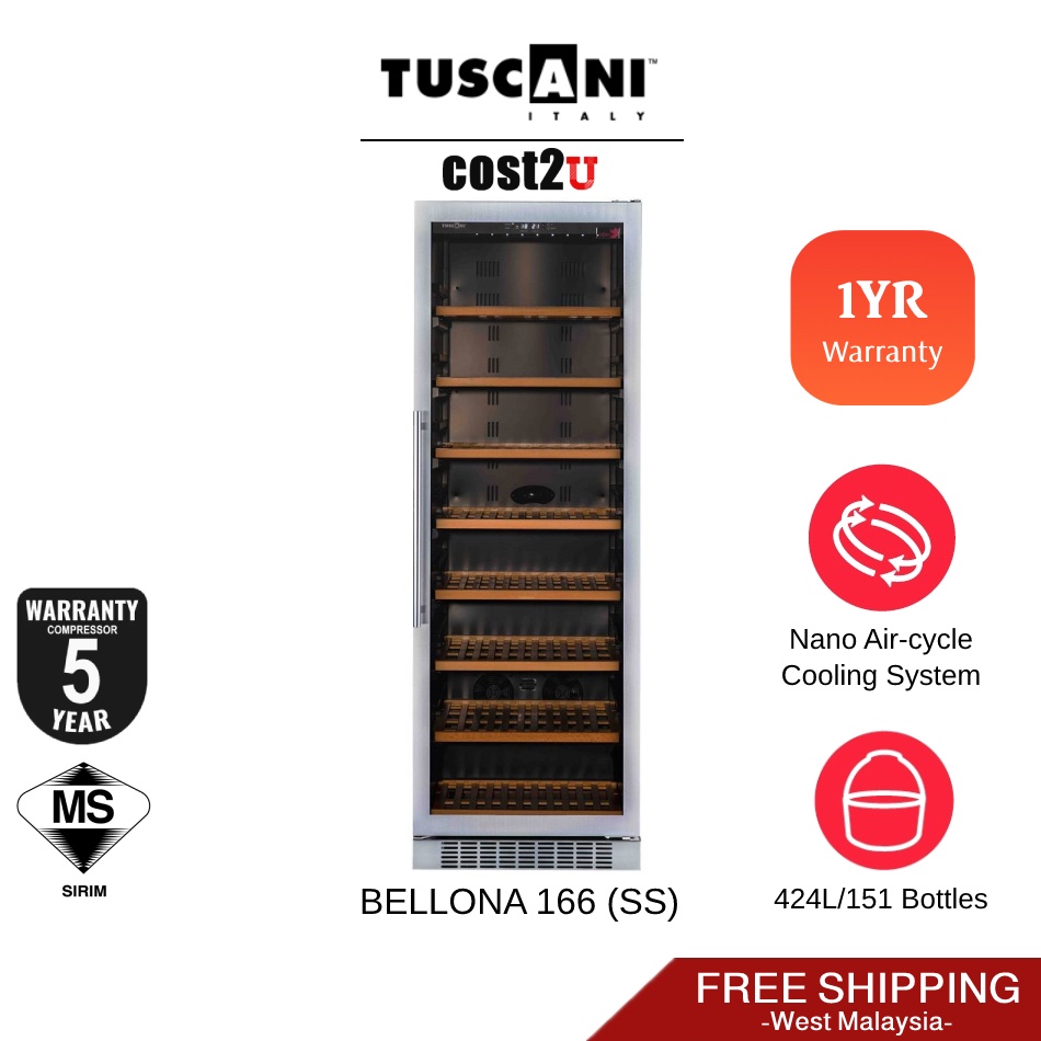 [Free Shipping] Tuscani (424L/151 bottles) Bello Vino Series Wine ...