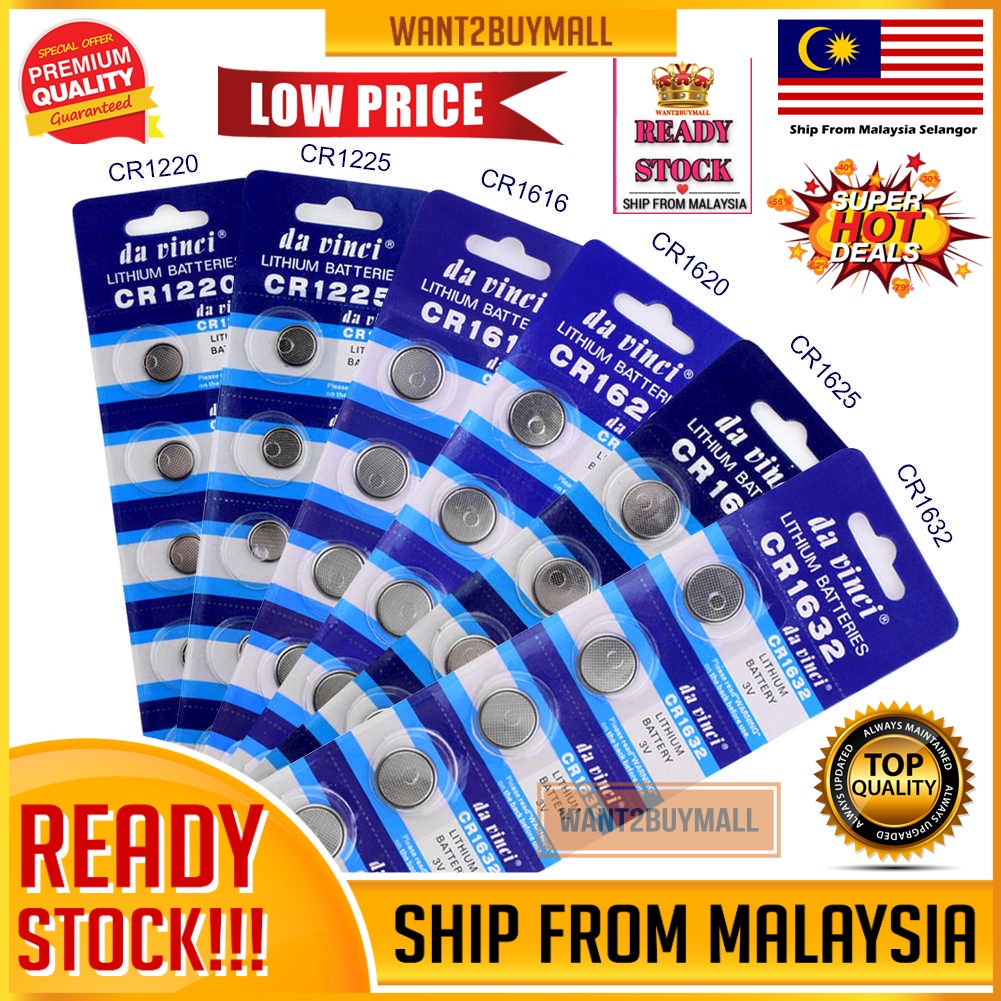 🇲🇾 🏆 3V Cell Lithium Battery CR927 CR1025 CR1216 CR1220 CR1225 CR1616 ...