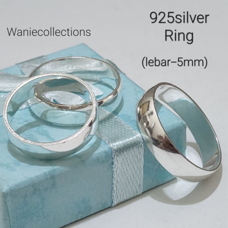 **Ready stock**Original 925 silver rings (plain) cincin rotan perak 925 ...