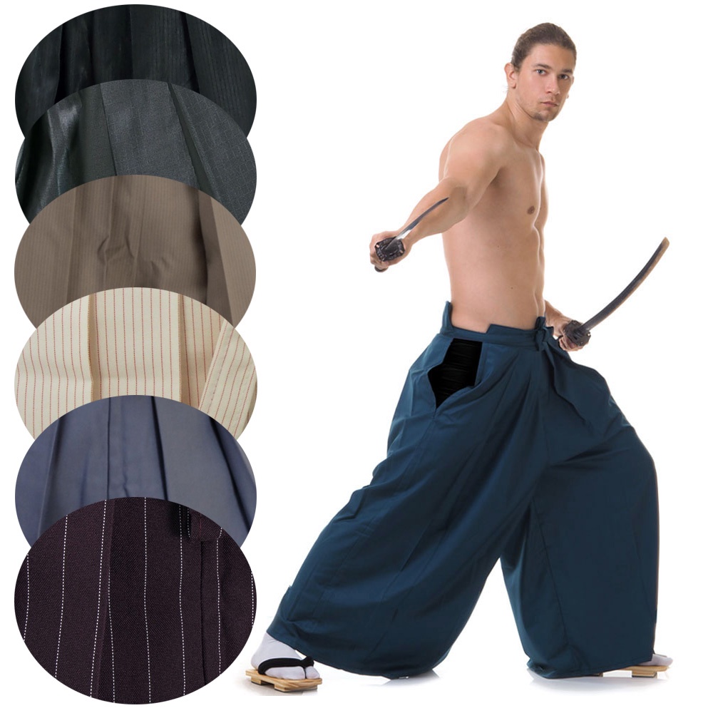 Men's Wear Samurai Pants Kendo Hakama Set For Men | Shopee Malaysia