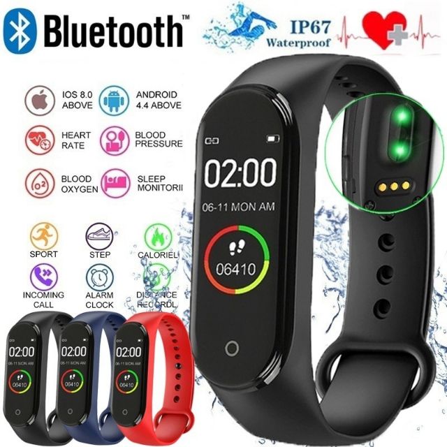 🔥Ready Stock🔥 M4 Fitness Tracker Smart Watch Smartwatch IP67 Waterproof ...