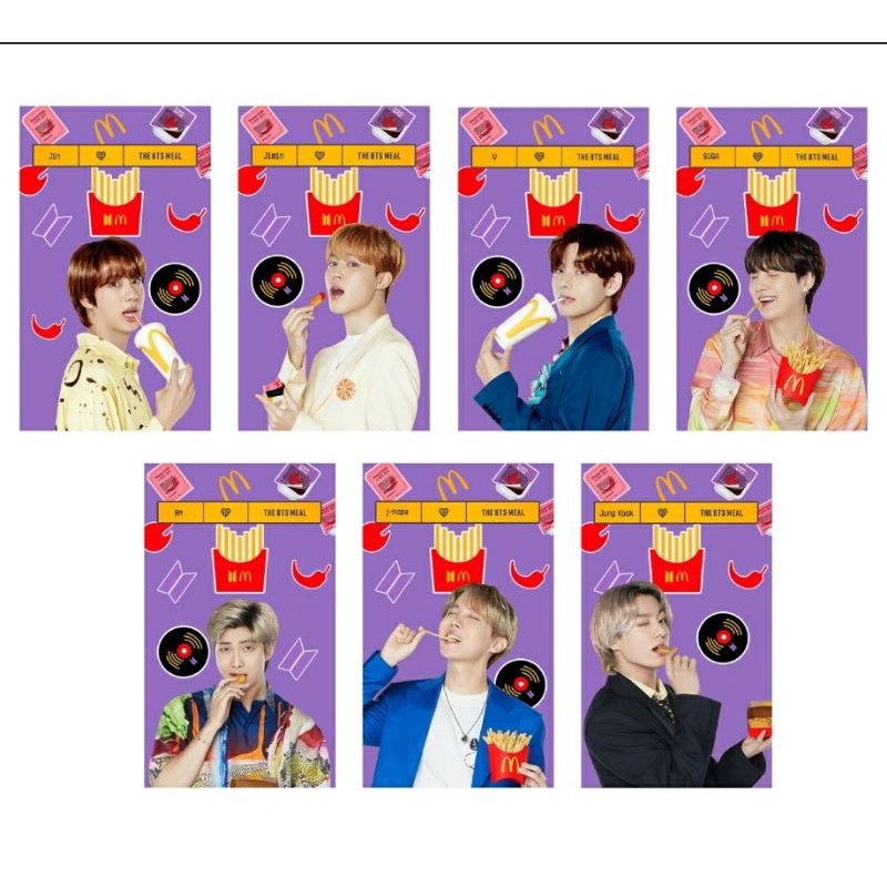 Bts Meal Photo Set BTS MCD | Shopee Malaysia