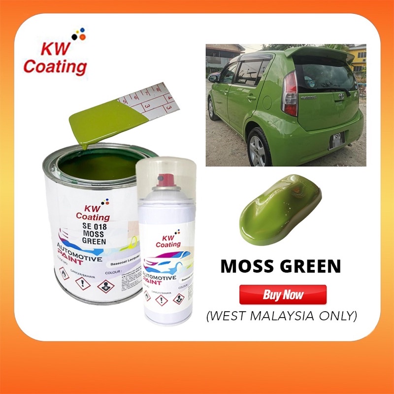 KW 2k Paint Se018 Moss Green Cat Kereta Moss Green Cat Kereta 2k Moss ...