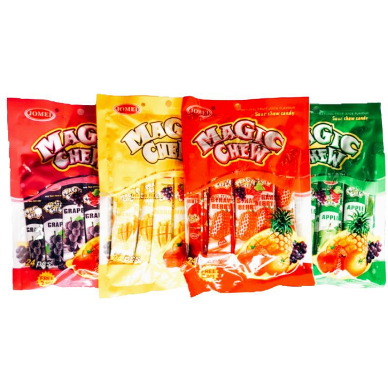 ( READY STOCK ) Magic Chew Apple / Mango / Grape / Strawberry 1 x 24 ...