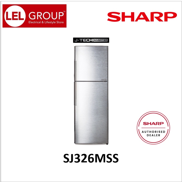 SHARP 320L 2-DOORS J-TECH INVERTER FRIDGE SJ326MSS | Shopee Malaysia