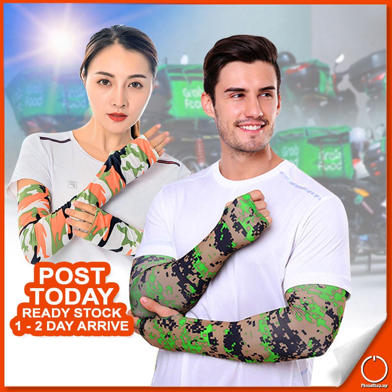 𝗦𝗧𝗥𝗘𝗧𝗖𝗛𝗔𝗕𝗟𝗘 UV Protect Arm Sleeves Hand Socks Motor Sarung Lengan ...
