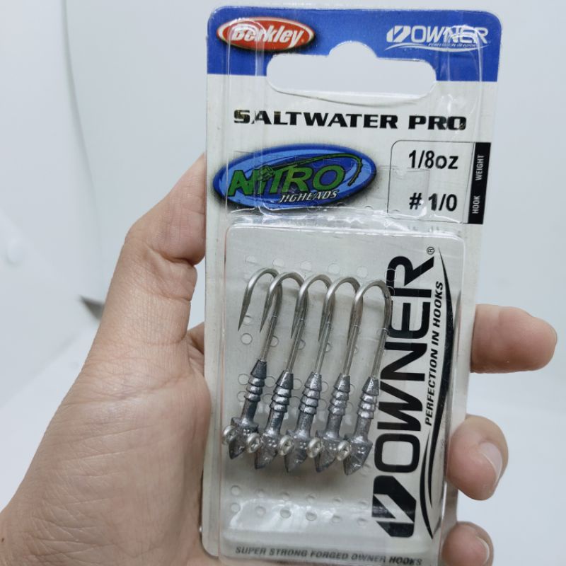 Berkley Jig head saltwater pro with Owner hook fishing hook jighead | Shopee Malaysia