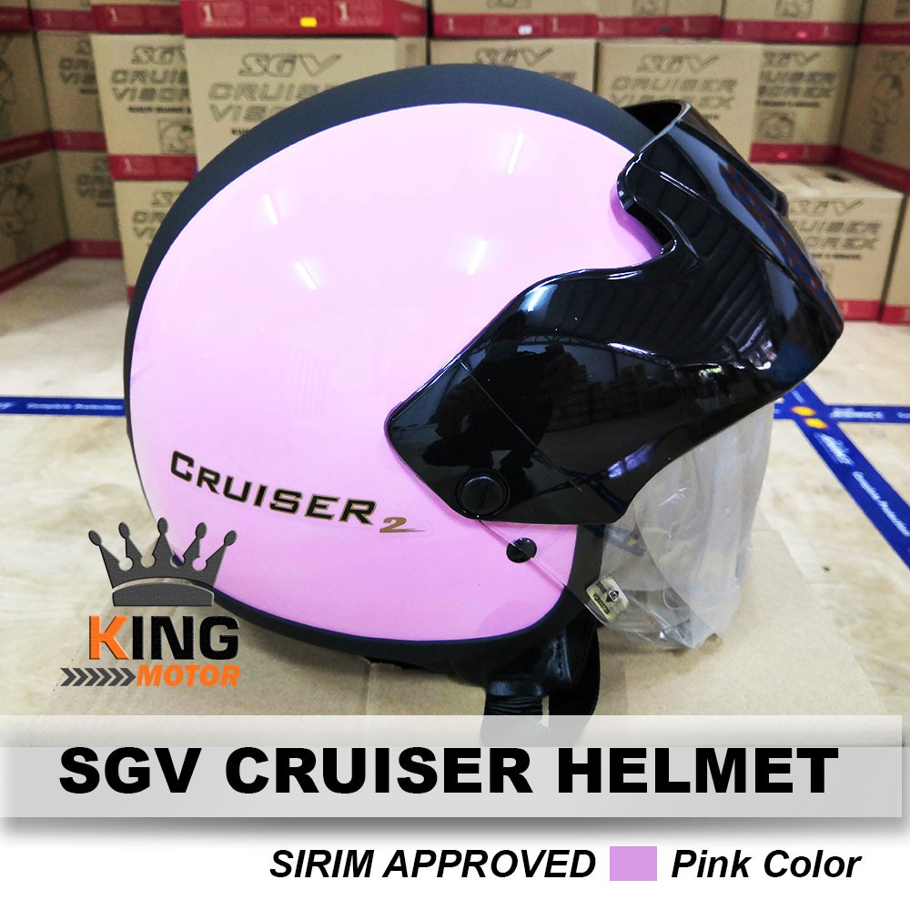 SGV CRUISER HELMET - PINK COLOR | Shopee Malaysia