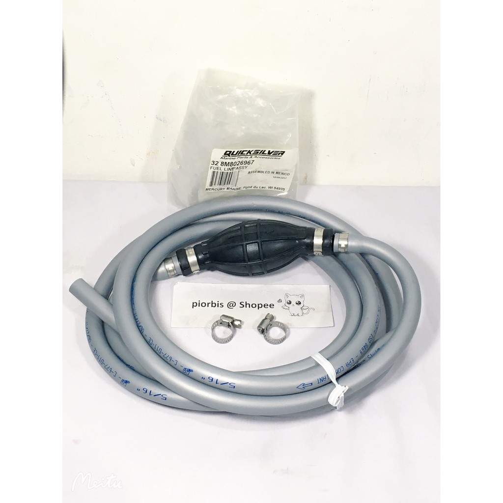 MERCURY FUEL LINE ASSY WITH PRIMER BULB PUMP FULL SET QUICKSILVER 32 ...