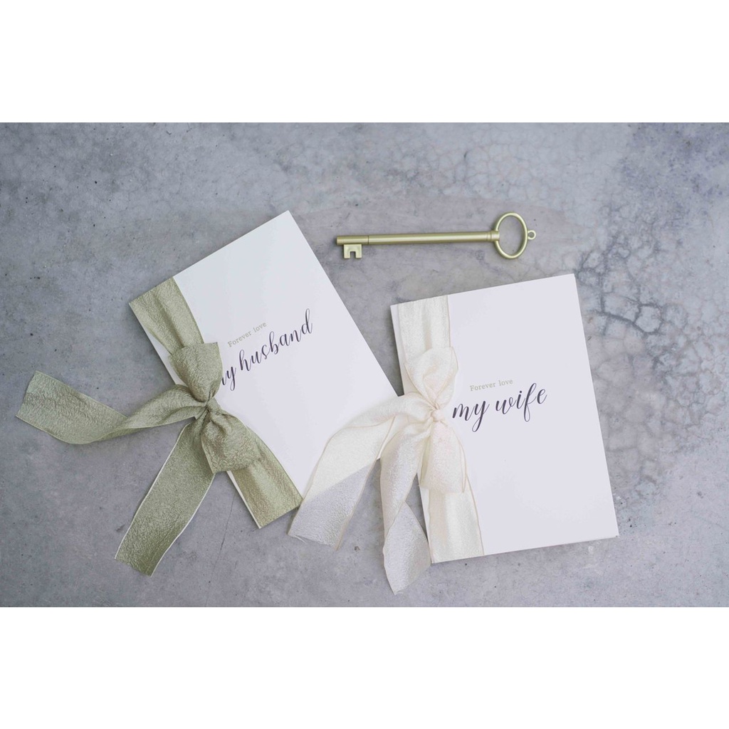 Wedding Vows Hand Card/ Marriage oath card (Husband and Wife) | Shopee ...