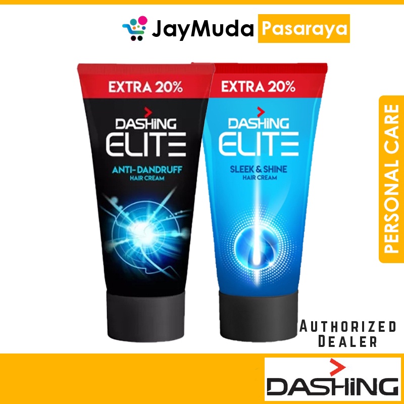 Dashing Elite Hair Cream 180g (150g + 30g) Extra 20% Non-Sticky Easy ...