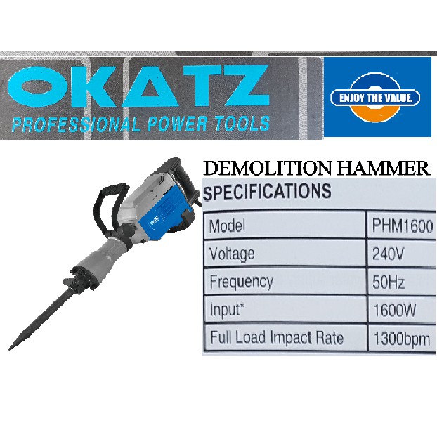 demolition hammer impact wrench ground surface rammer work wall ...