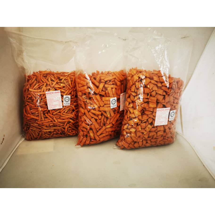 KEROPOK UDANG 1KG (BANTAL/BANTAL PANJANG/ HALUS) | Shopee Malaysia