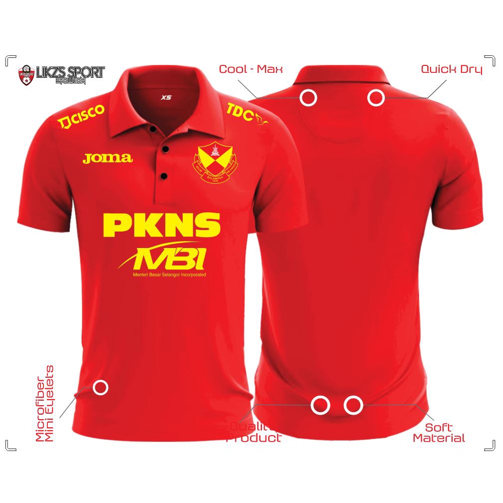 Selangor FC Travel Jersey 2022-DX5 | Football Polo | Baju Berkolar ...