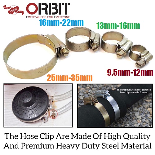 ORBIT Hose Clamp | Hose Clip Worm Drive Clamp Size CLIP Getah Paip Air ...