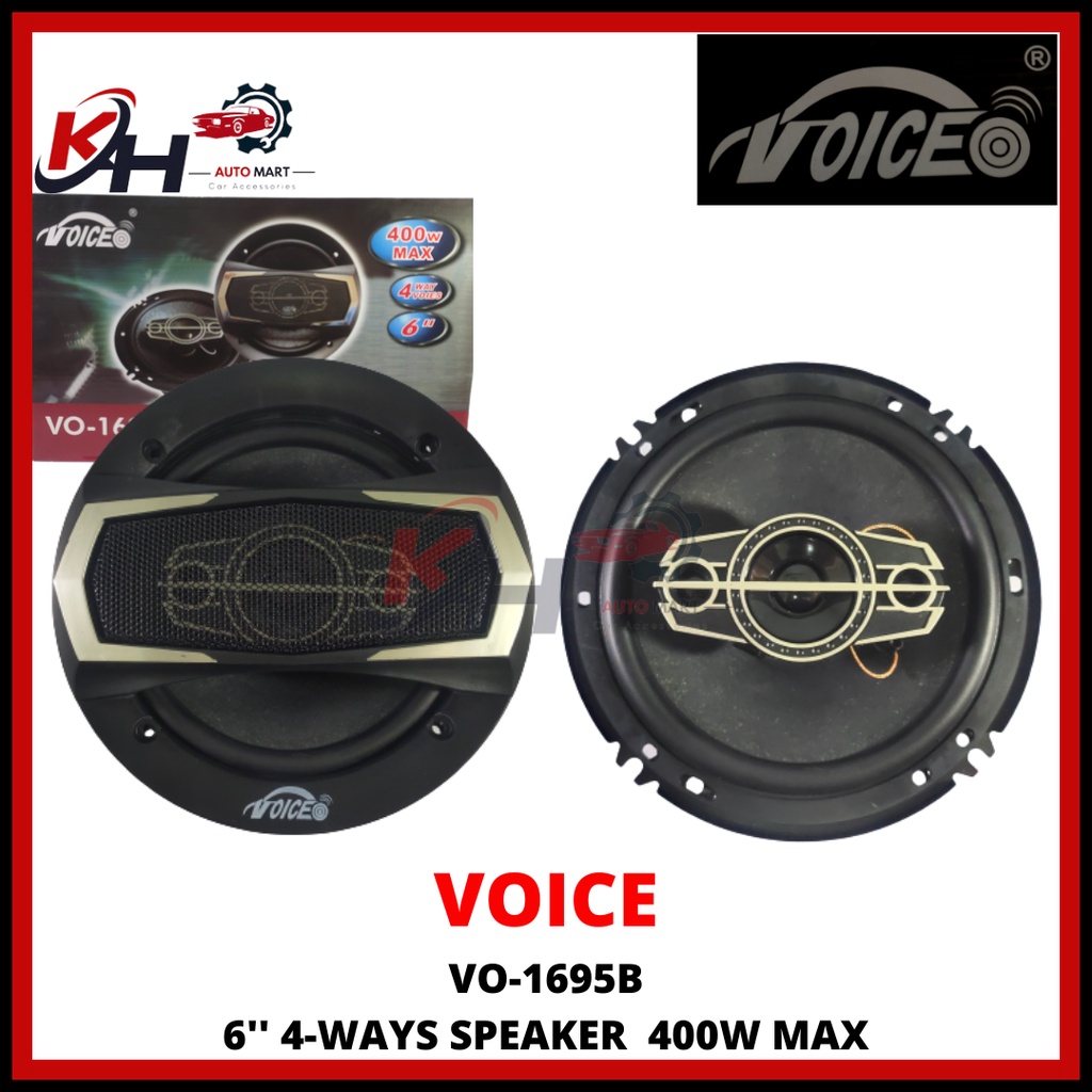 6'' ★ VOICE ★ 6inch 4-Way COAXIAL SPEAKER 400 WATTS POWER CAR AUDIO ...