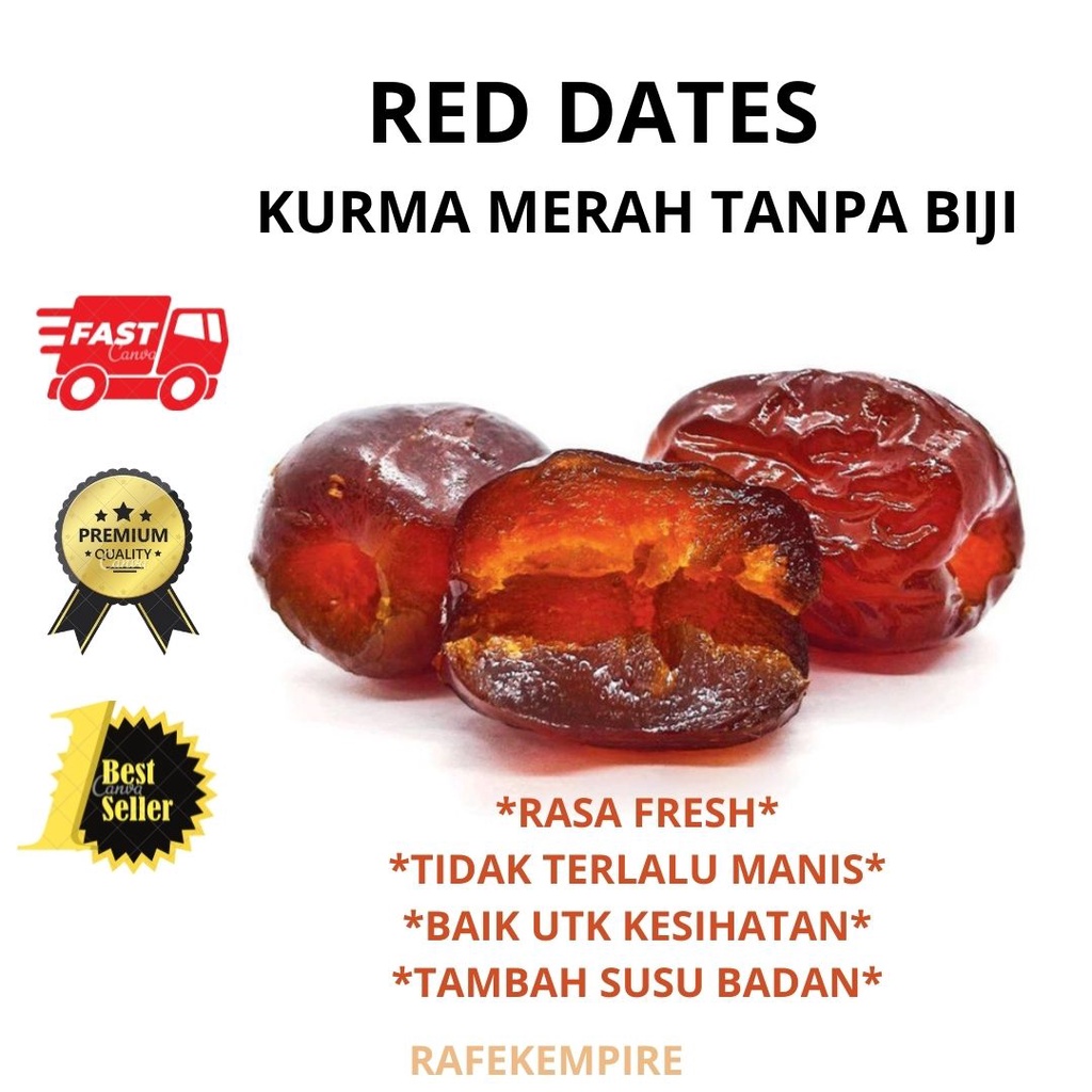 red dates kurma basah kurma merah cina dates halal milk booster tenaga ...