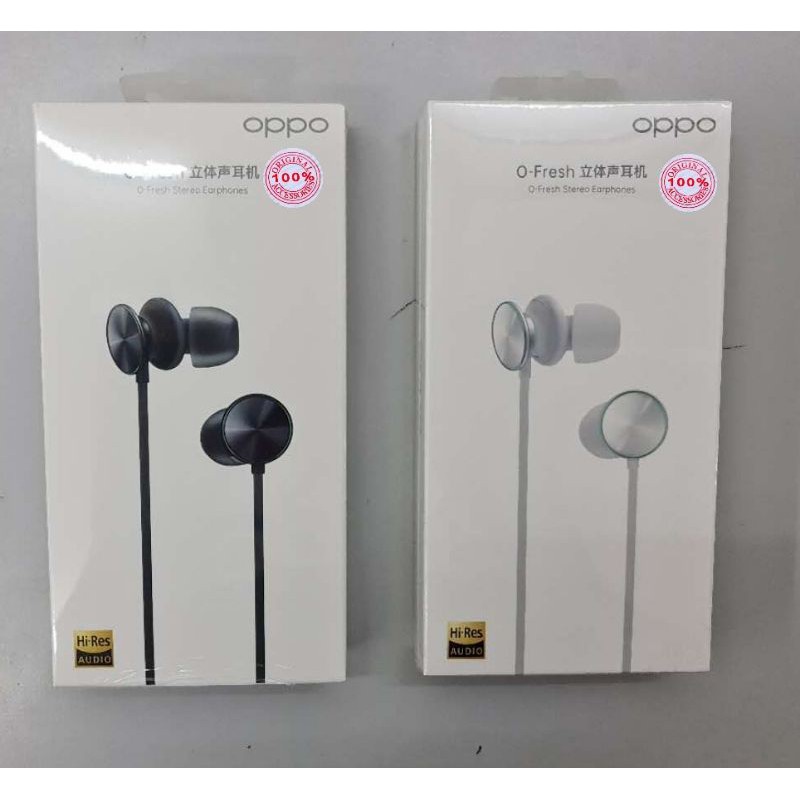 OGIGINAL OPPO O-Fresh Stereo Earphone with 3.5mm Jack | Shopee Malaysia