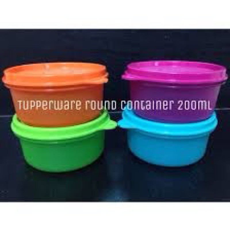 Tupperware round container (4) 200ml | Shopee Malaysia
