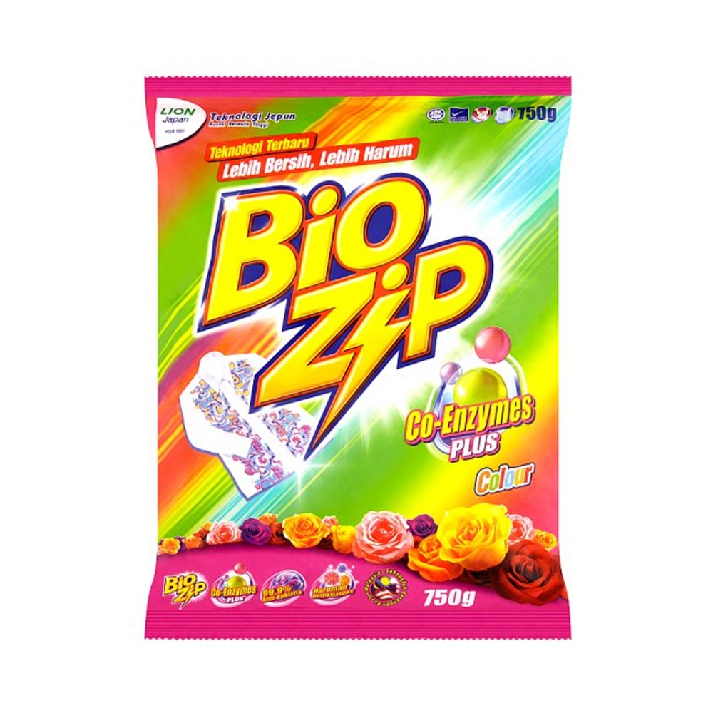 BIO ZIP COLOUR SOAP POWDER-ROSE- 750G | Shopee Malaysia