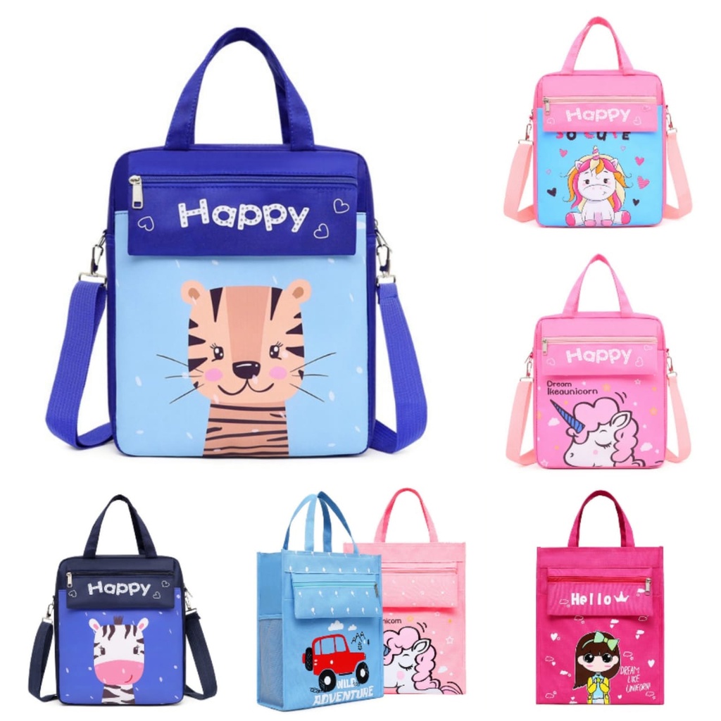 Tuition Bag For Kids Unicorn Tuition Bag Kids Cartoon Shoulder Sling ...