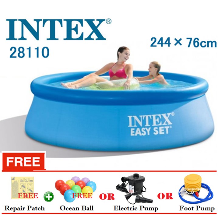 PROMOTION 28110 INTEX Inflatable Swimming Pool Safe PVC Bath Basin ...