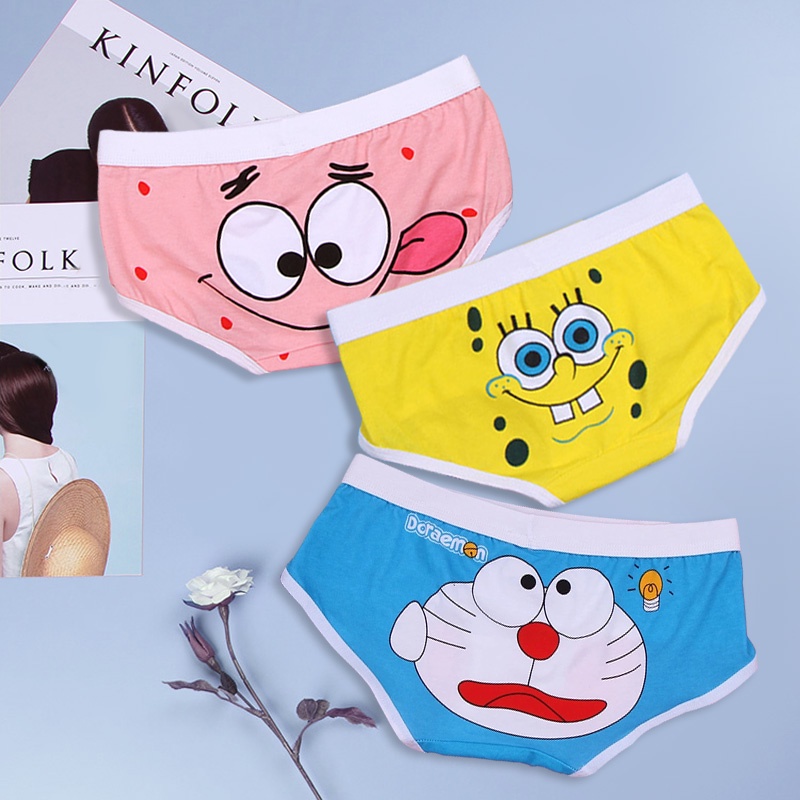 New SpongeBob Cartoon Cotton Girlys Underwear Sexy Comfortable Low ...