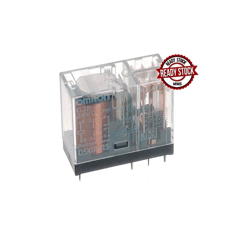 Omron Relay G2R-2 24VDC 8 pin | Shopee Malaysia