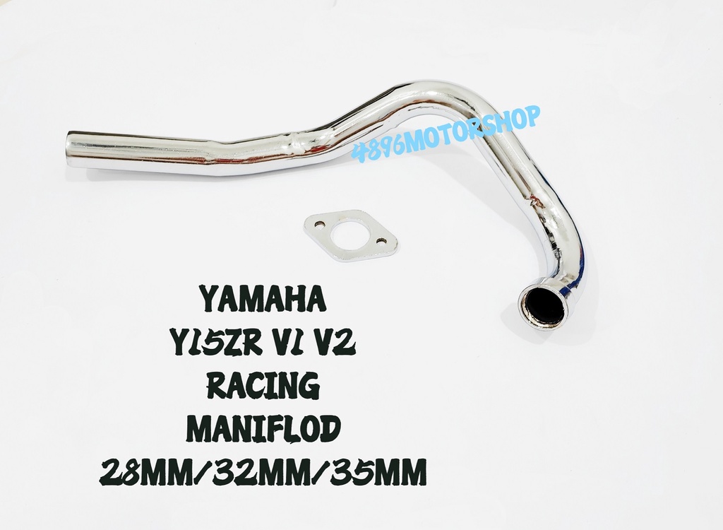 RACING MANIFOLD MANIFUL CHROME STEEL Y15ZR V1 V2 LC135 V1 V2 V3 V4 V5 V6 V7 55D 55C 4S 5S LC Y15 ...