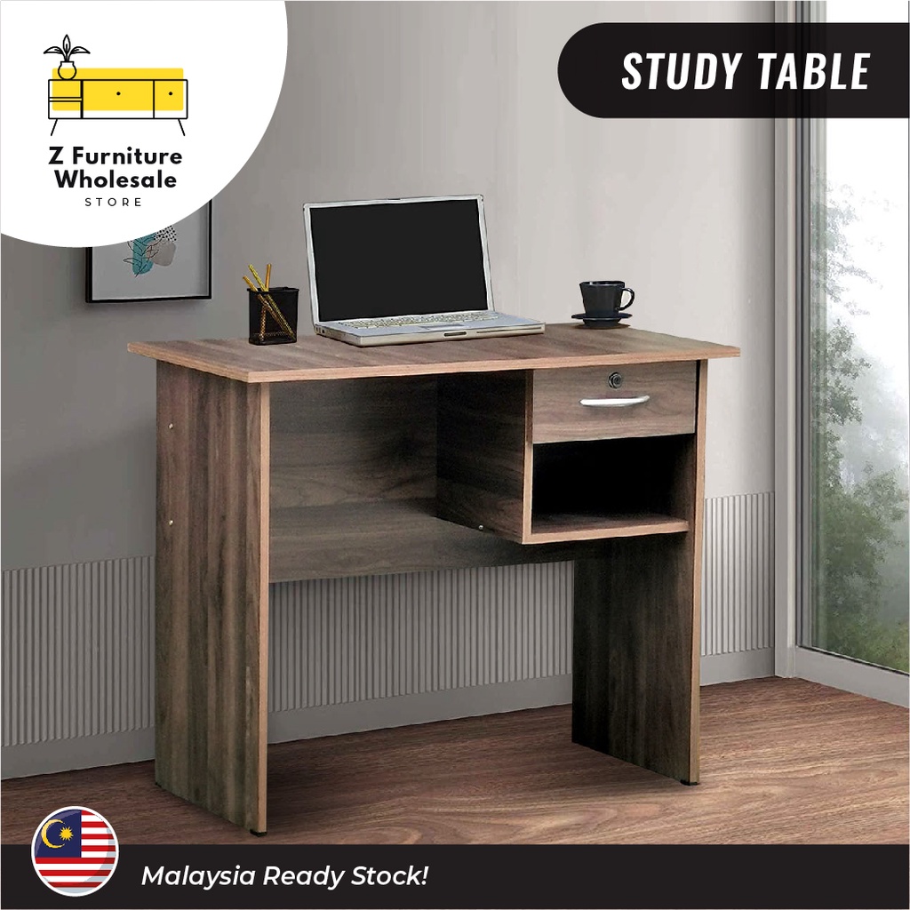 Study Desk / Computer Table with 1 Drawer/ Meja Ofis/ Meja Belajar ...