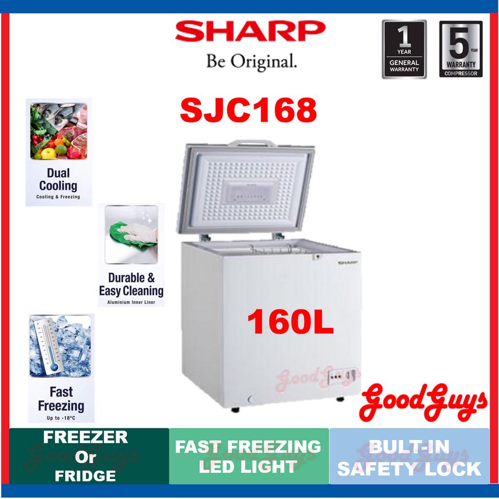 [Seller's Own Fleet] SHARP SJC168 160L Dual Function Chest Freezer ...