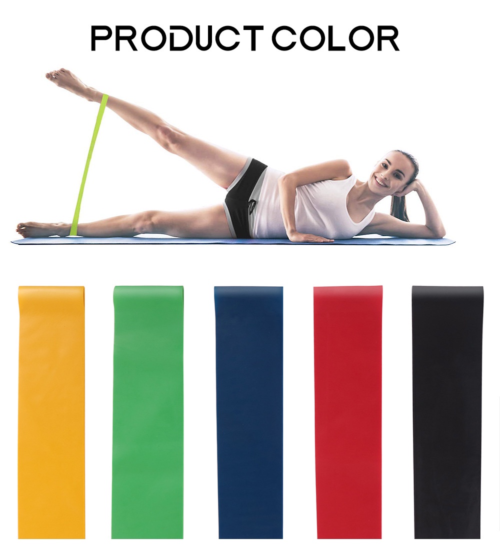 Exercise Band Yoga Gym Hip Training Resistance Band Workout Set Elastic ...