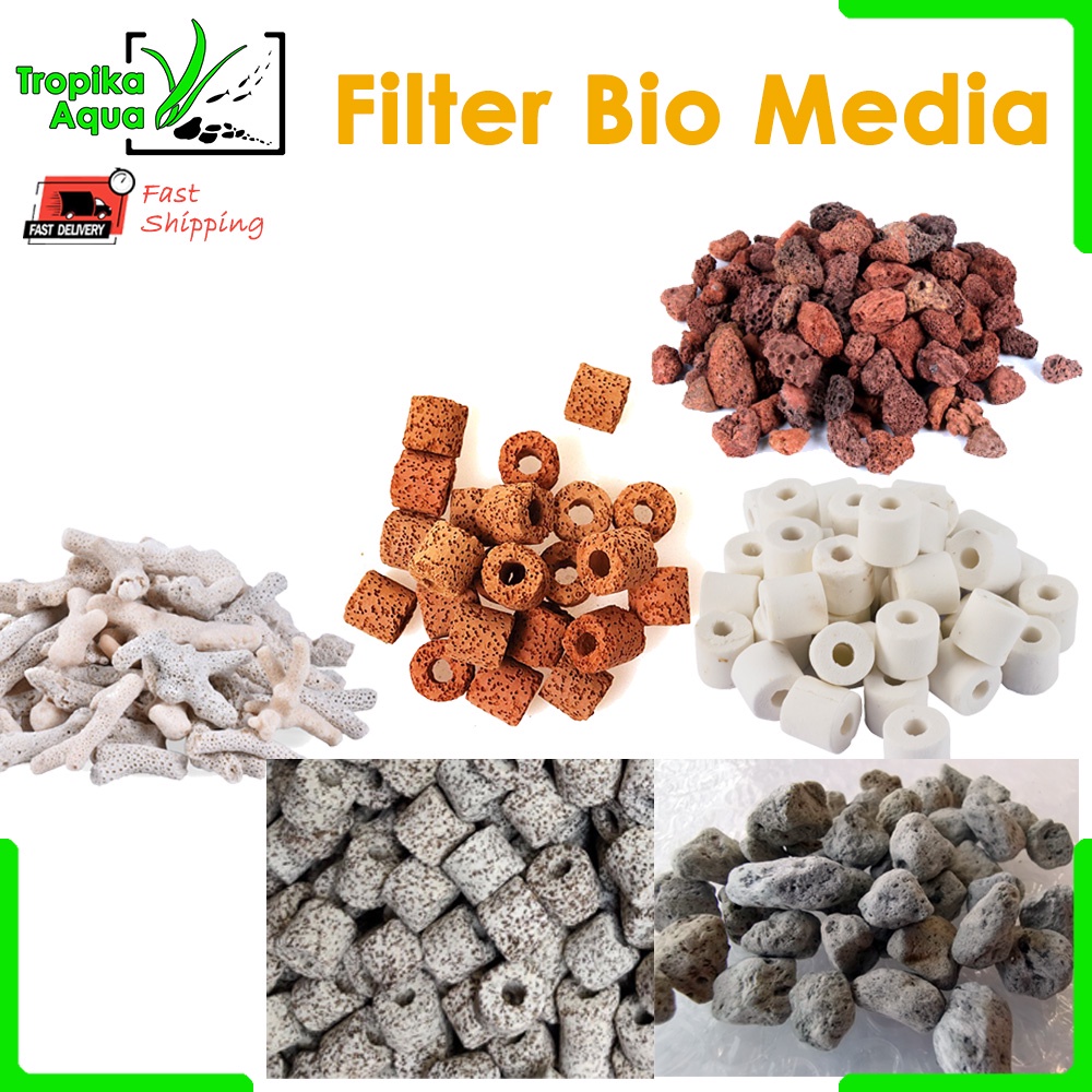 Filter Bio Media - aquarium brio media nitrifying bacteria house pumice ...