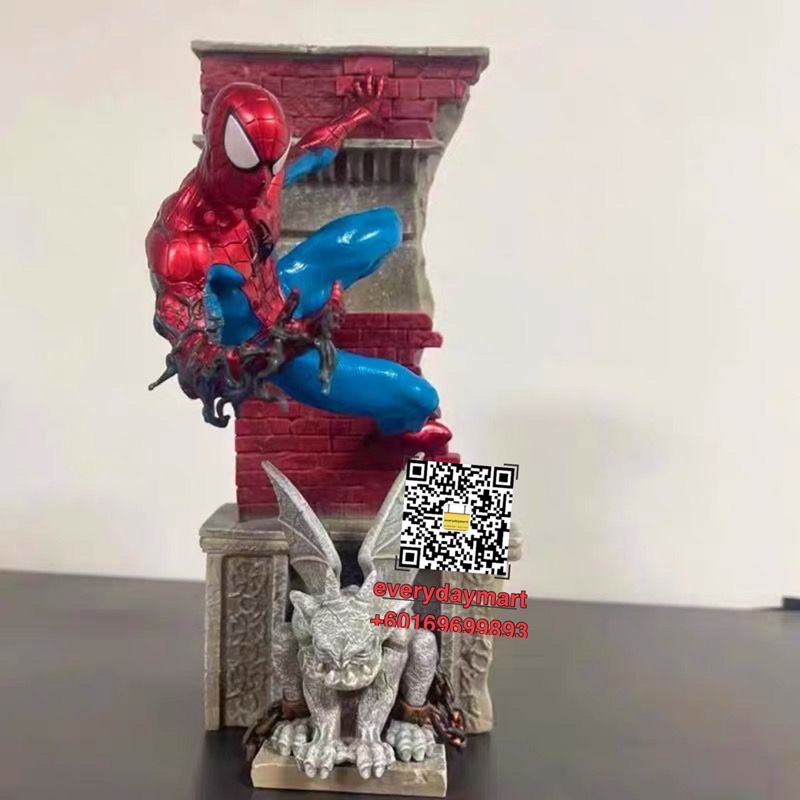 MARVEL COMICS💥SPIDER-MAN CLIMBING WALL 28cm💥ACTION FIGURE TOYS STATUES🔥 ...