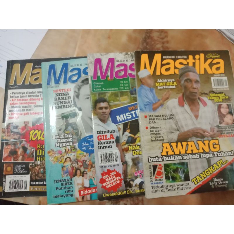 PRELOVED BUKU TERPAKAI MASTIKA MAJALAH MASTIKA PRELOVED (2015-2016 ...