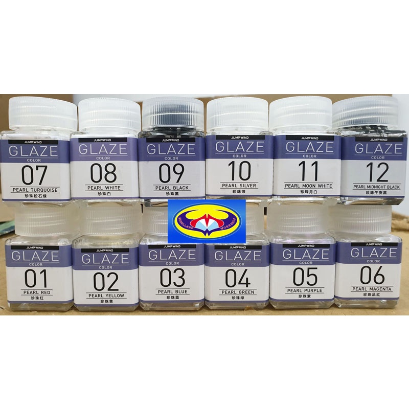 JUMPWIND GLAZE COLOR PAINT PEARL SERIES GZ01 - GZ12 18ml ( READY STOCK ) | Shopee Malaysia