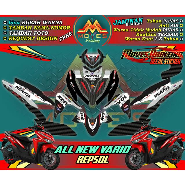 All new vario sticker decal vario new decal all new vario repsol ...