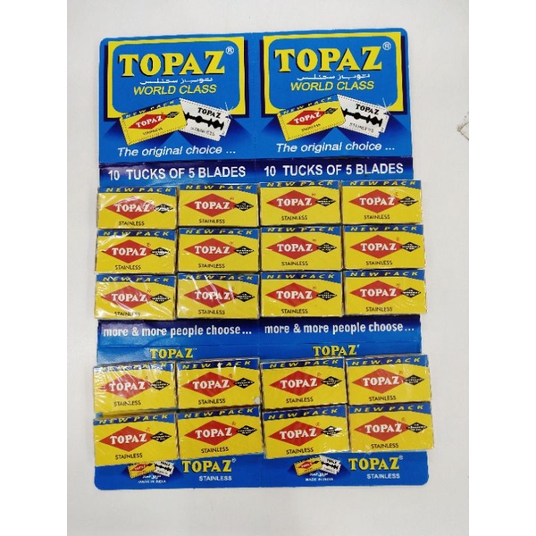 Topaz Blade 5's X 20 Boxes 刀片 | Shopee Malaysia