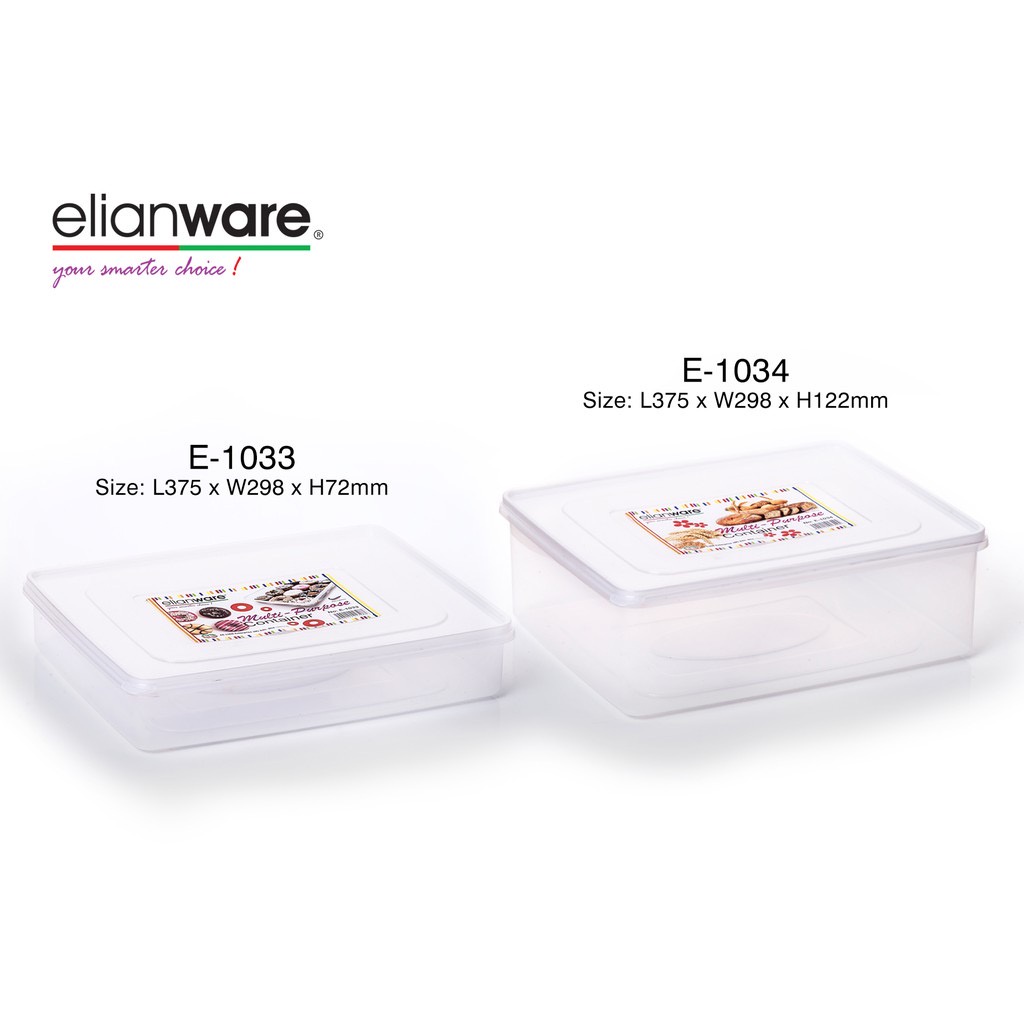 Elianware E-1033 5L / E-1034 10L Transparent/Clear Multipurpose ...