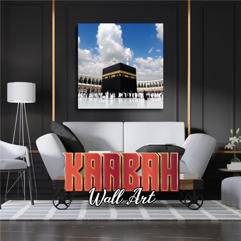 [NEW] FRAME KAABAH|FRAME KHAT KUFI|KALIGRAFI ISLAMIK|WALL DECO HIASAN ...