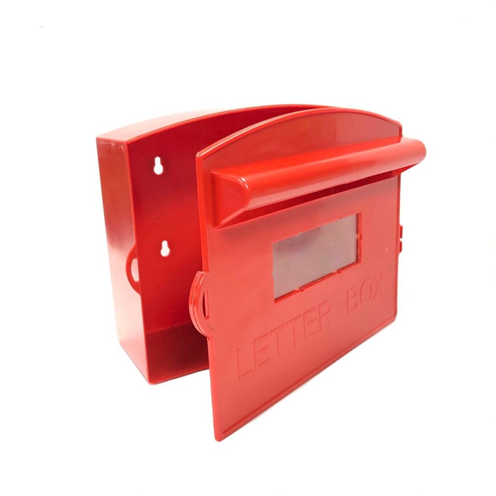 PVC Plastic Letter Box Red Letter Box / Peti Surat Plastik | Shopee ...