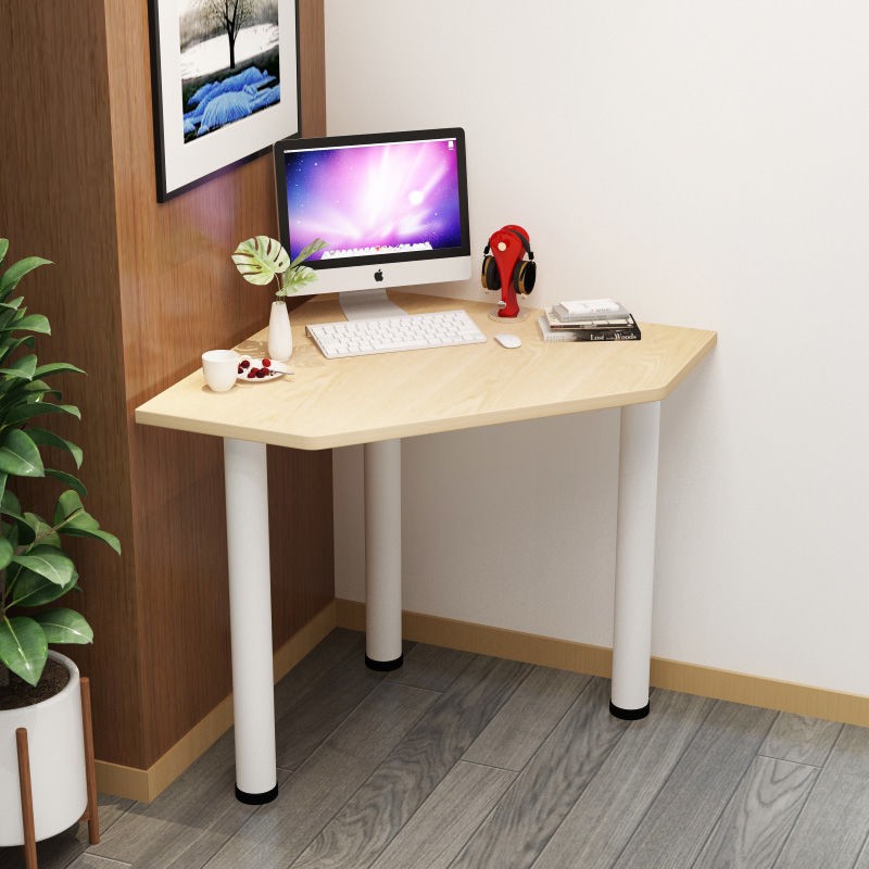 Corner Desk Small-Sized Computer Desk Corner Curved Small Desk Mini ...