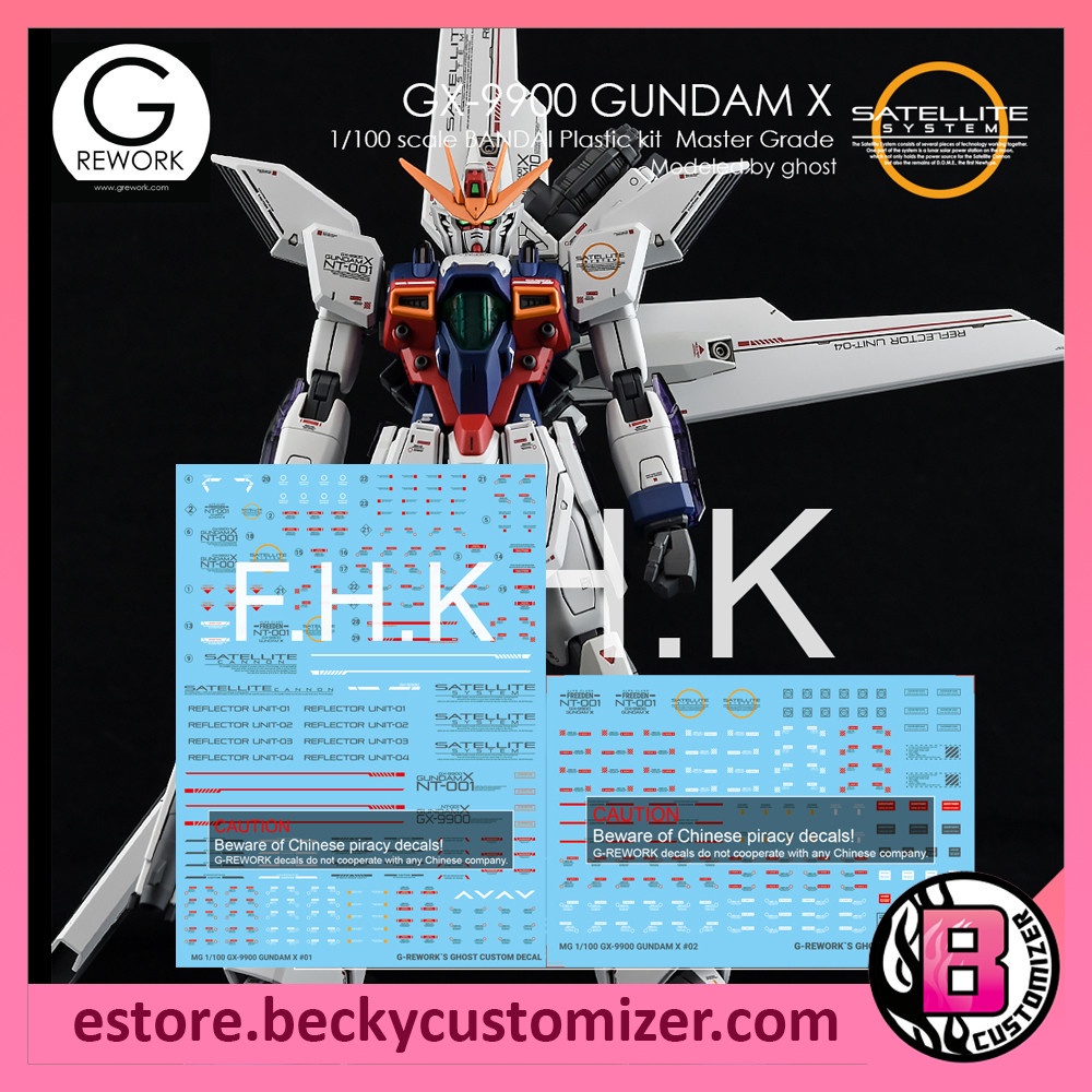 G-Rework [MG] X Gundam (custom design decal) | Shopee Malaysia