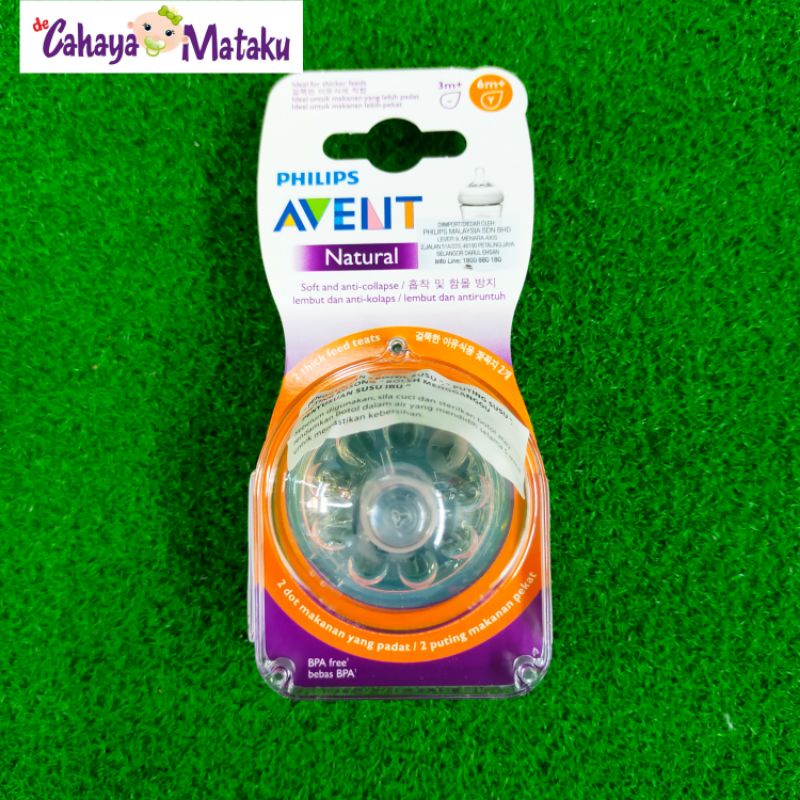 Puting Botol Susu Avent Natural Wideneck/Philips Avent Natural Teats ...