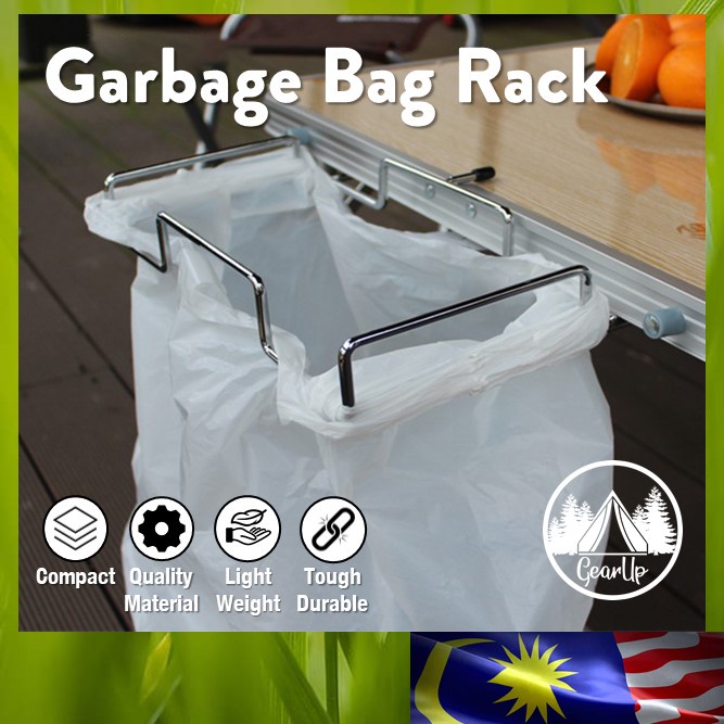 GearUp Trash Bag Holder Outdoor Garbage Kitchen Waste Rack Table ...