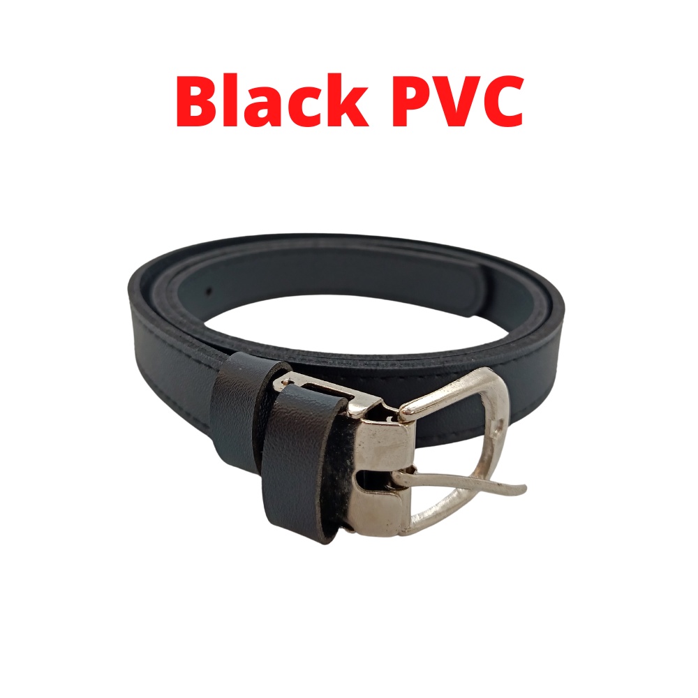 Black PVC Belt / Tali Pinggang Hitam PVC | Shopee Malaysia