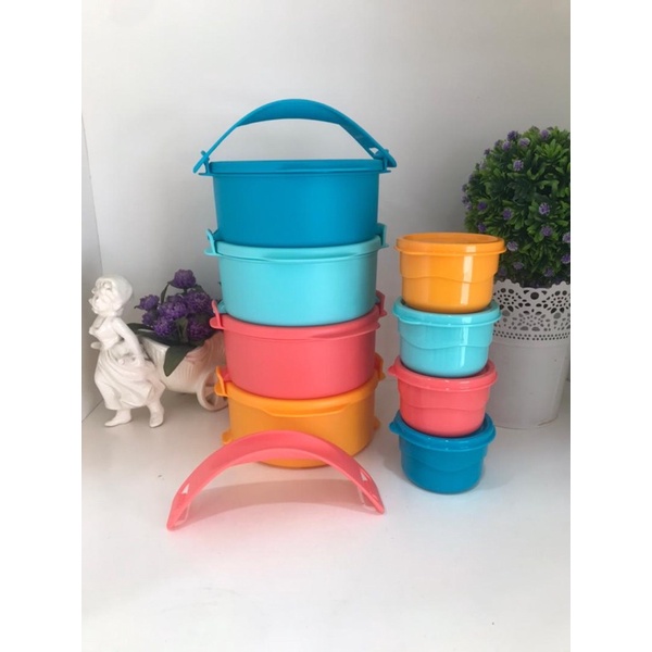 Tupperware Tup Tiffin Set (8pcs) | Shopee Malaysia Tupperware Tup Tiffin Set (8pcs) | Shopee Malaysia