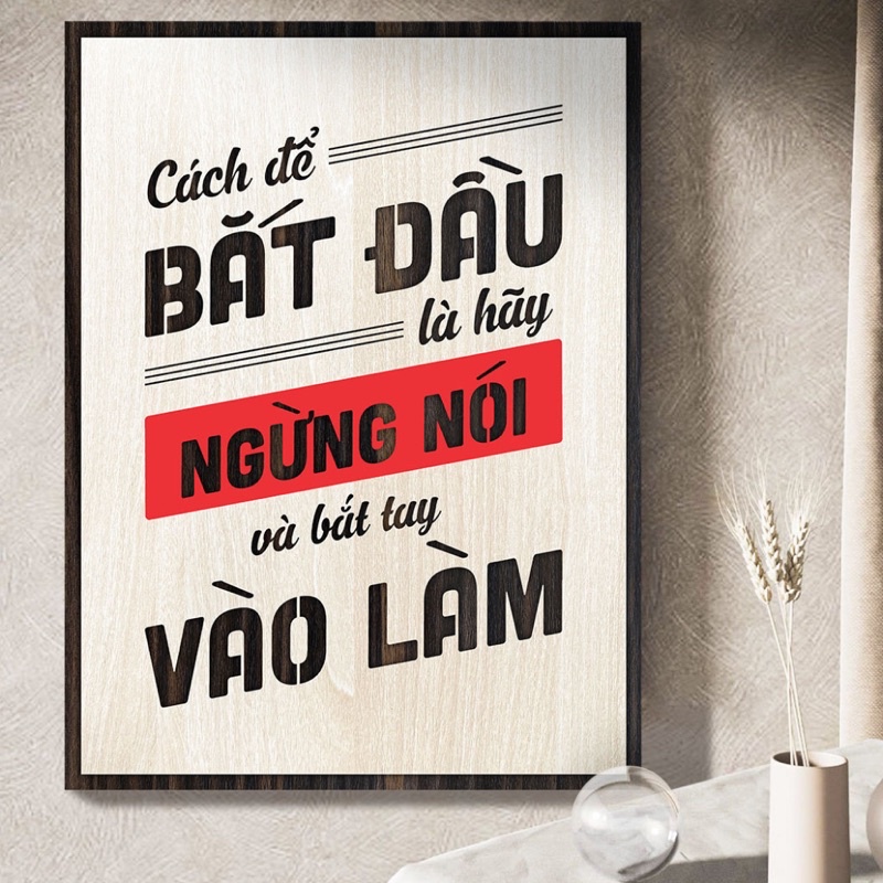 Wooden wall painting, lovely 3D cut motivational decorative wooden ...