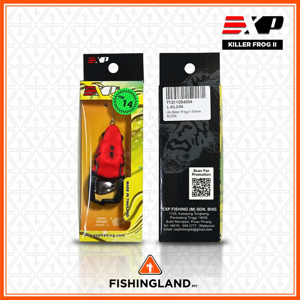 EXP Killer V2 Frog | 4cm / 8g | Thailand Soft Rubber Frog | Shopee Malaysia