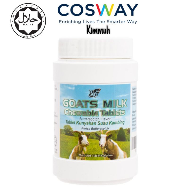 COSWAY Goats Milk Chewable Tablets (300 tablets) | Shopee Malaysia